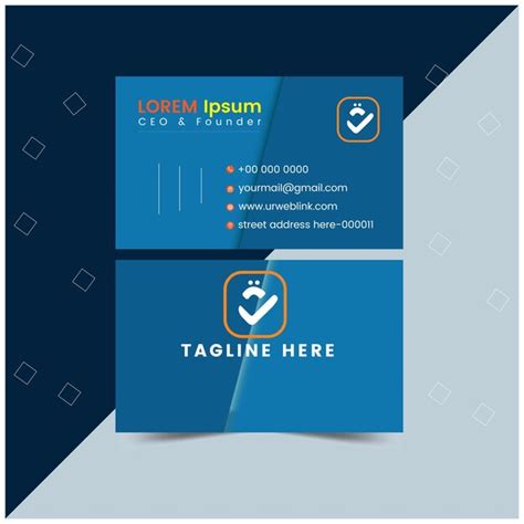귀하의 회사에 대 한 기업 현대 비즈니스 카드 템플릿입니다 프리미엄 벡터