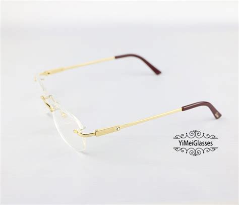 Cartier Eyeglasses Diamond Rimless Logo Decor Ct7850333 Yimeiglasses