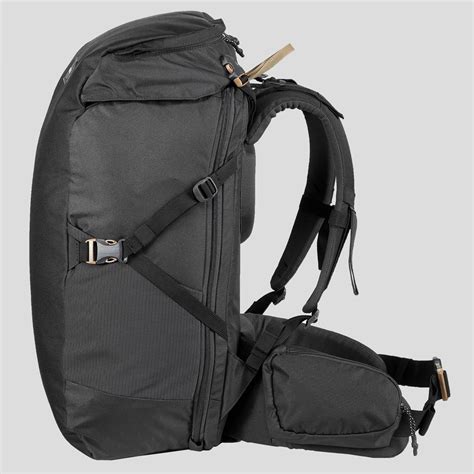 Shop FORCLAZ 40L Trekking Travel Backpack | Travel 100 - Black | Azadea UAE