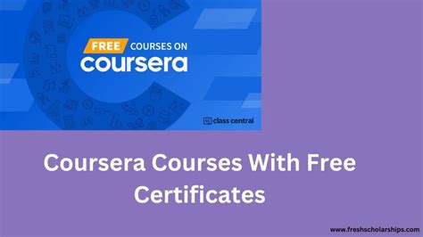 Coursera Courses With Free Certificates Learn Skills Free Fresh
