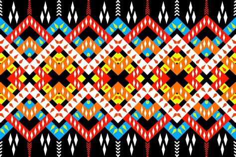 Traditional Geometric Ethnic Seamless Pattern 20293547 Vector Art At