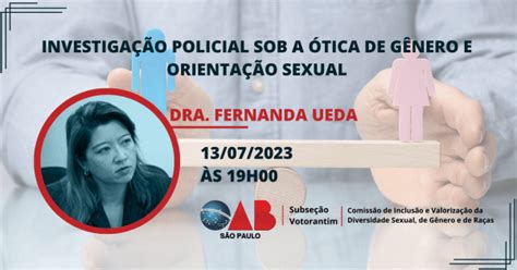 InvestigaÇÃo Policial Sob A Ótica De GÊnero E OrientaÇÃo Sexual Em