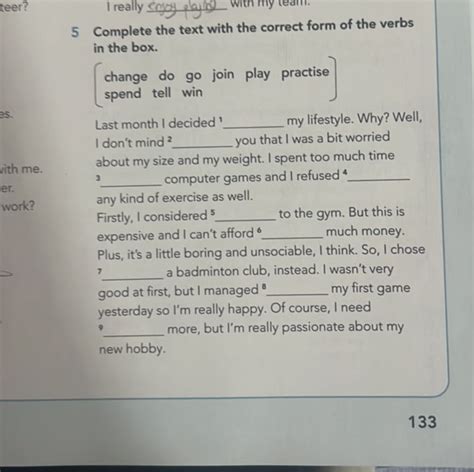 Complete The Text With The Correct Form Of Studyx