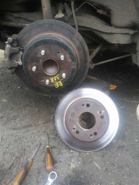 Задние тормозные диски от CR-V — Honda Accord (7G), 2,4 л, 2006 года ...