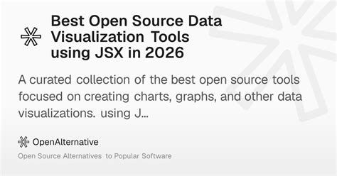 Best Open Source Data Visualization Tools Using Jsx In 2026
