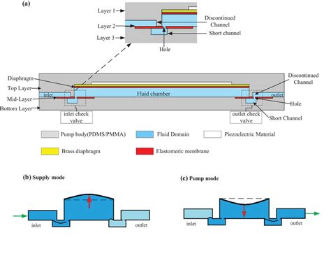 Schematic Diagram And Working Principles Of The Micropump A The