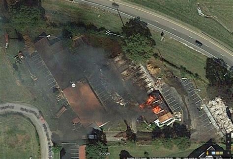 Fire Caught On Google Maps Satellite STREETVIEWFUN