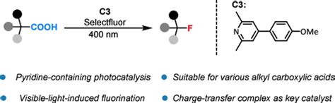 Decarboxylative Fluorination Catalyzed By Pyridine Containing Charge