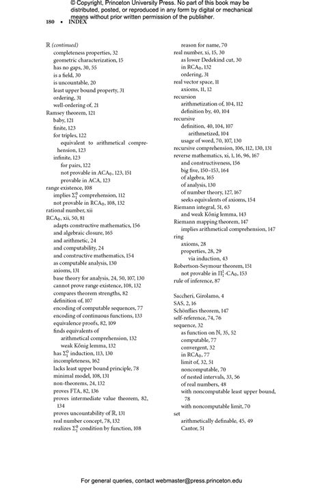 Reverse Mathematics Princeton University Press