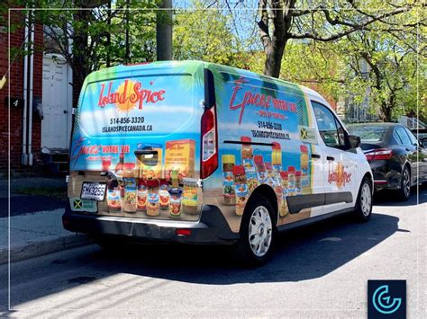 Demi Habillage De Fourgonnette Sur Une Ford Transit Connect Cargo 2017