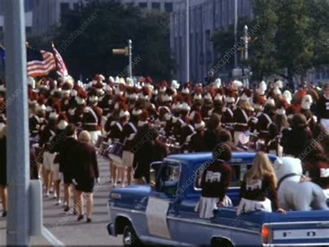 Apollo 8 Celebration Parade Houston Texas Stock Video Clip K006