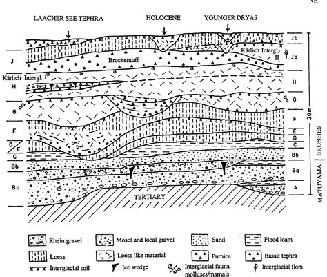 Schematic Stratigraphy Of The Sedimentary Sequence In The
