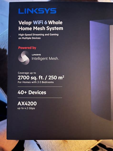 Linksys Velop Ax4200 Mesh Wifi 6 System Computers And Tech Parts And Accessories Networking On