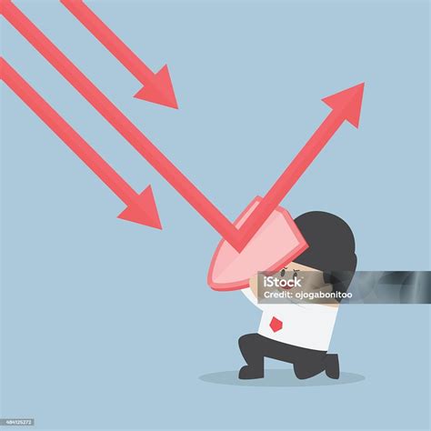 사업가 쥠 막다 예방하는 침울 추세 그래프 2015년에 대한 스톡 벡터 아트 및 기타 이미지 2015년 가계 개념