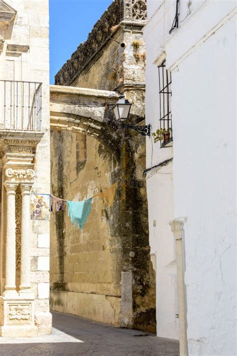 Arcos De La Frontera Typical White Village Of Spain In The Province Of