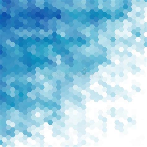 Polygonal Hex Blue Gradient For Background Texture Background Vector Illustration Eps10 Stock