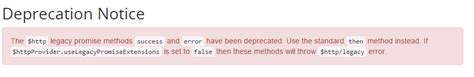 Angularjs Angular HttpPromise Difference Between Success Error Methods And Then S