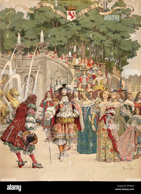 262 Maurice Leloir Le Roy Soleil Fouquet recevant le roi à Vaux