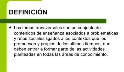 Definición de Transversal Qué es Significado y Concepto