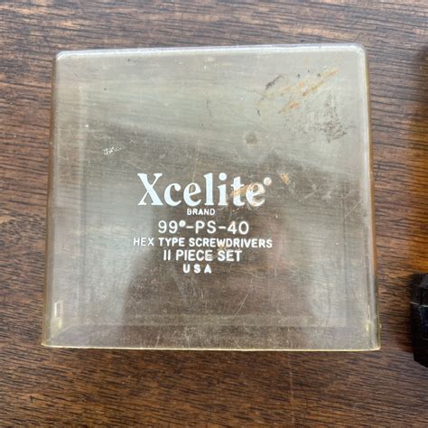 Vintage Tools Xcelite Allen Hex Key Socket Driver Set 99ps 40 And Ps 89