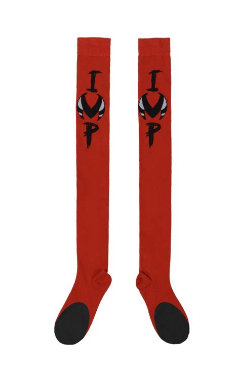 Imp Thigh High Socks Red Helluva Boss
