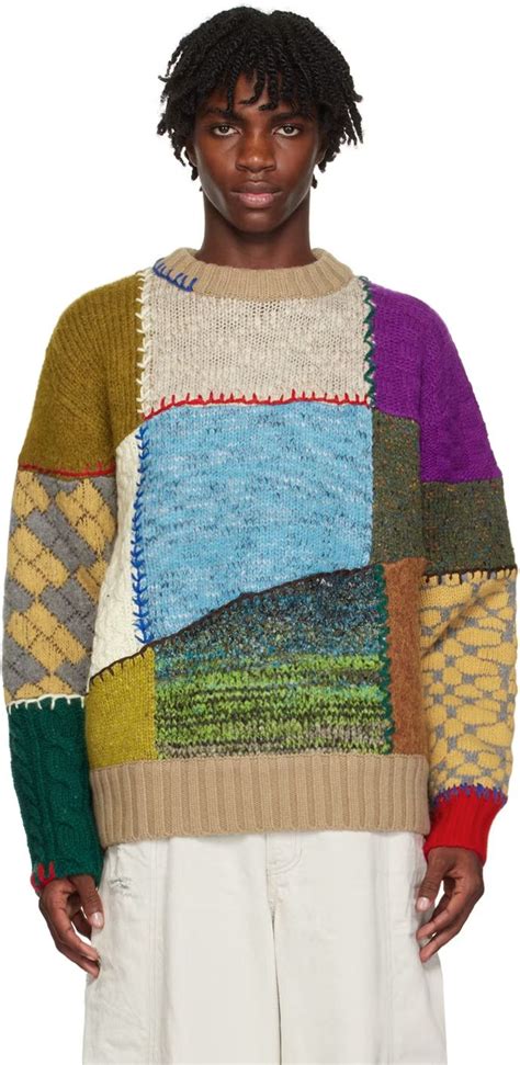 ader error for men ss25 collection sweater pattern sweater crochet