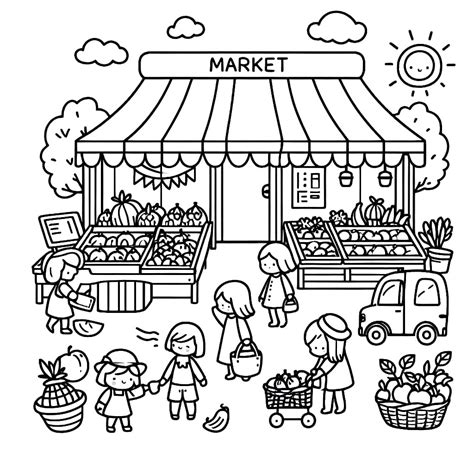 Banyak Anak Di Pasar Kecil