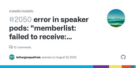 Error In Speaker Pods Memberlist Failed To Receive Encryption Is