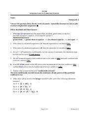 CS110 Hmk04 Questions Docx CS 110 INTRODUCTION TO COMPUTER SCIENCE