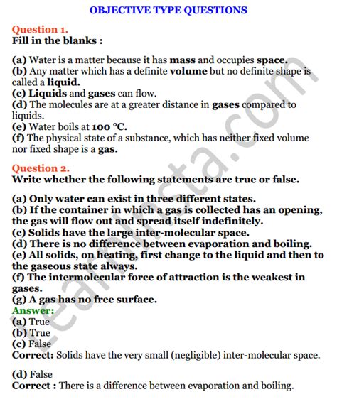 Selina Concise Chemistry Class 6 Icse Solutions Chapter 3 Matter