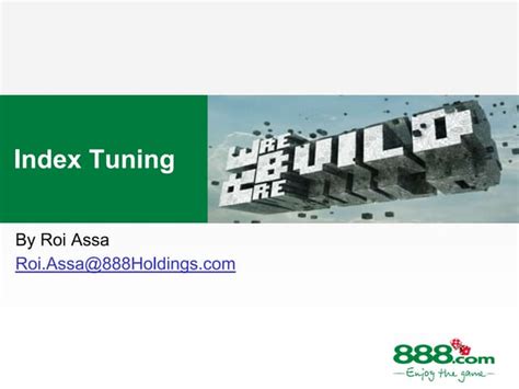 Index Tuning Ppsx