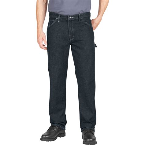 Genuine Dickies Mens Relaxed Fit Straight Leg Utility Jeans On Sale
