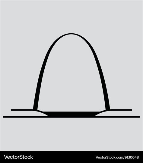 Gateway Arch Royalty Free Vector Image Vectorstock