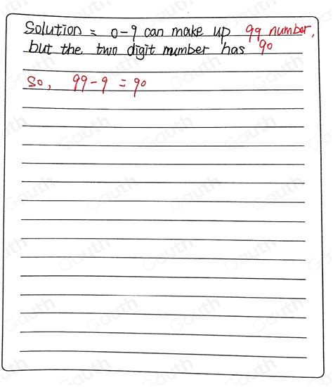 Solved 9how Many Two Digit Numbers Can Be Formed From 0 9 If