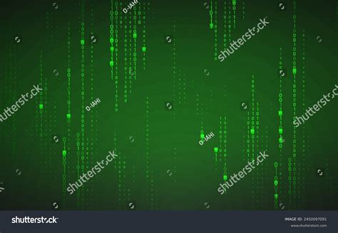 Binary Code Background Digital Technology Style Stock Vector Royalty