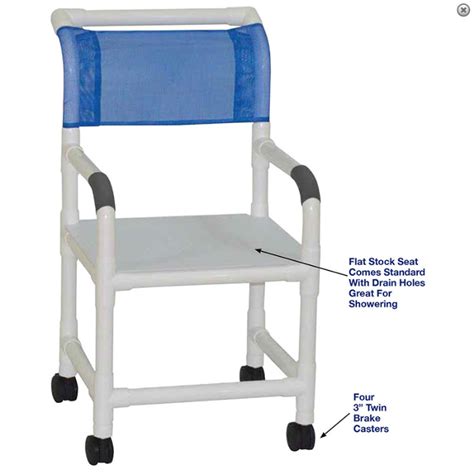 Mjm Shower Chair With Flat Stock Seat
