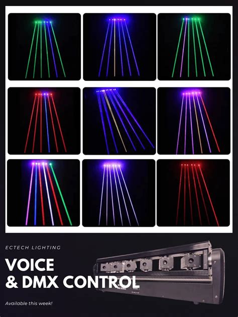 Dmx 6 Eyes Rgb Laser Beam Bar Movil Discoteca Luces Moving Head Stage