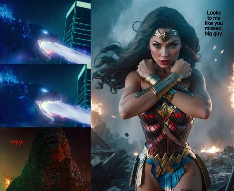 Godzilla Vs Wonder Woman By Thegodofcities1967 On Deviantart