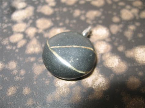 Sold R56 Basalt With Quartz Intrusion Rock Pendant Etsy
