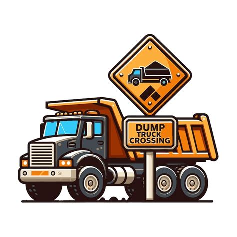Premium Vector Dump Truck Vector Illustration