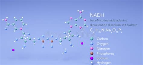 Nicotinamide Molecule Structural Chemical Formula Ball And Stick