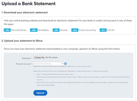 Upload Bank And Credit Card Statements Help Center