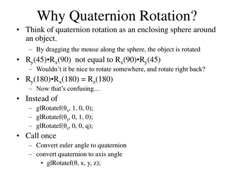 PPT Quaternions PowerPoint Presentation Free Download ID