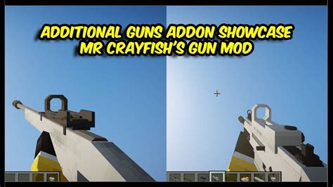 Additional Guns Addon Showcase Mr Crayfish S Gun Mod Youtube