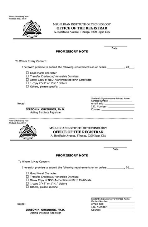 50 Free Promissory Note Templates Secured Unsecured Artofit