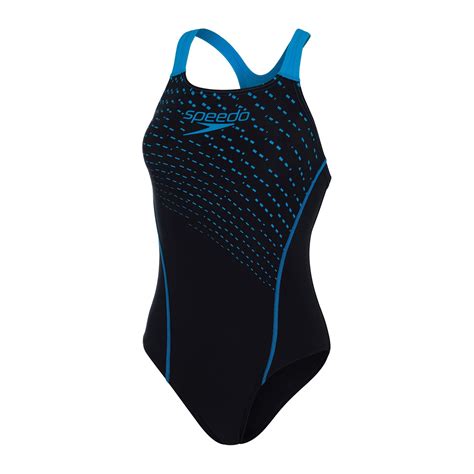 Speedo Medium Logo One Piece Swimsuit Womens Blackpool