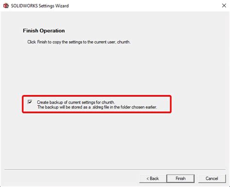 Save Restore Or Reset SOLIDWORKS Settings Hawk Ridge Systems