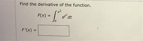 Solved Find The Derivative Of The Chegg