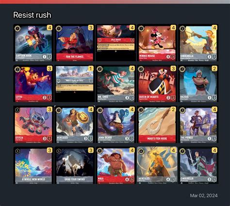 Resist Rush Lorcana Deck • Lorcanagg