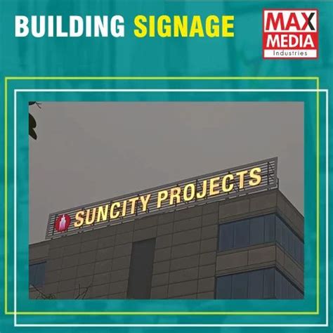 Led Building Signage Board High Letter Material Acrylic At Rs 750 Sq